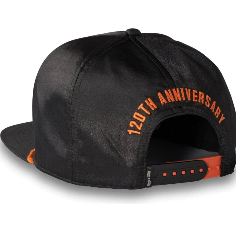 ♂ Cap Satin 120th, Schwarz/Orange, 97796-23VM – Online-Shop Motorrad Matthies / Harley-Davidson ...